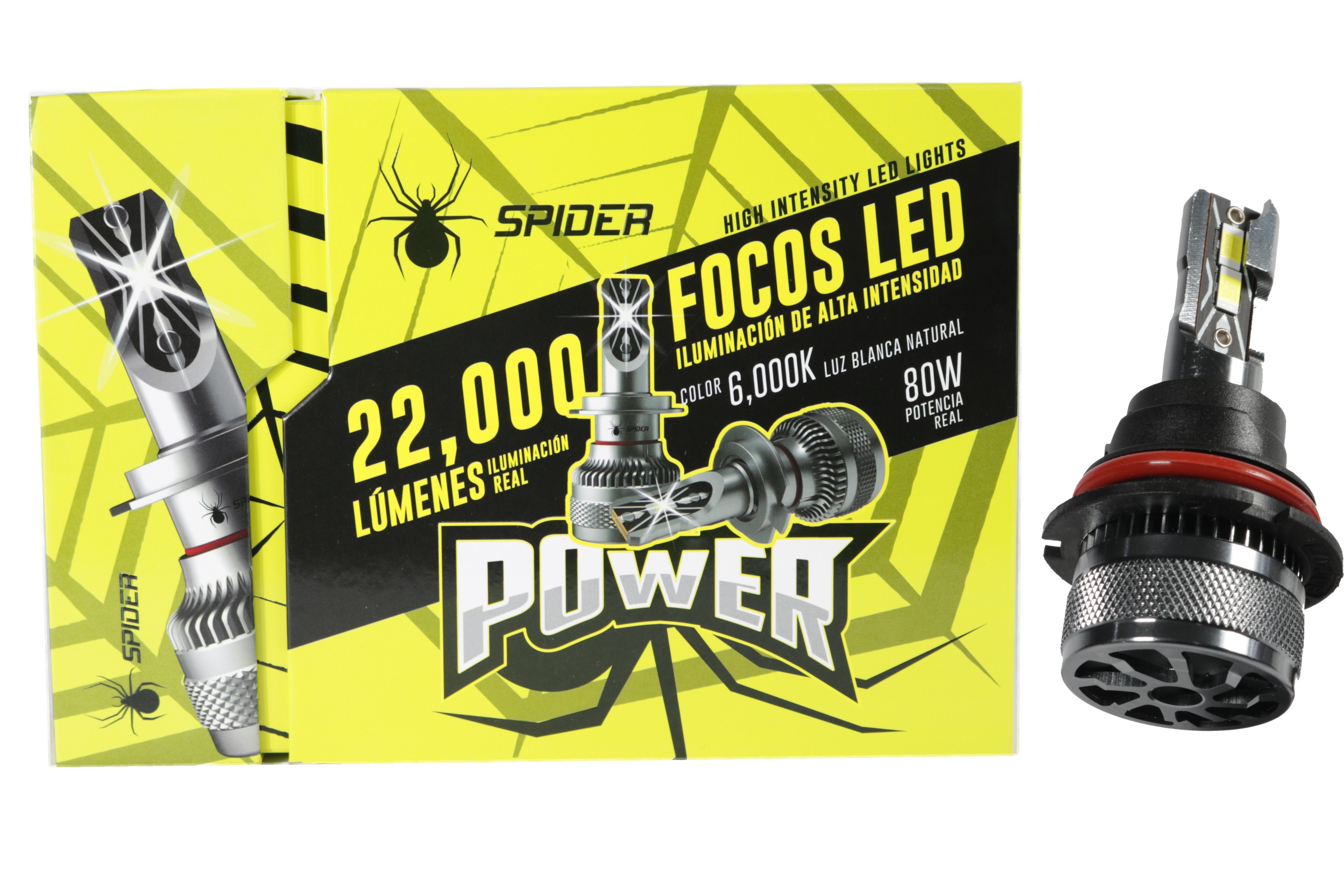 Foco LED Spider Power SR-9004/9007POWER para Ford F-150, Chevrolet Sil